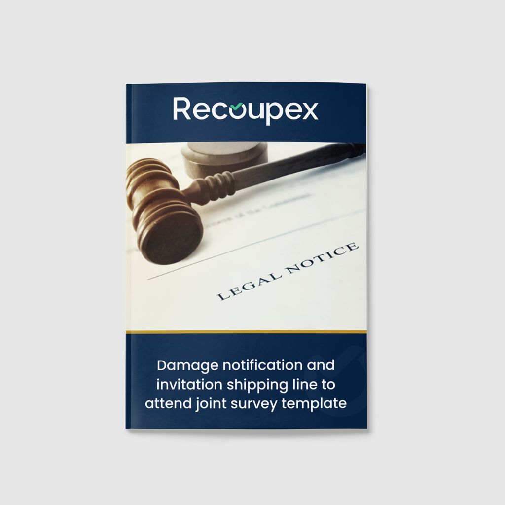 Damage notification and invite to shipping line for joint survey